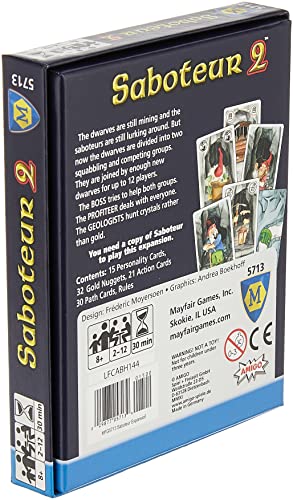Saboteur 2 Expansion Pack Strategy Card Game – Spieda Games