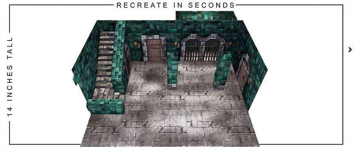 Extreme Sets Dungeon Pop-Up DIorama Display 1/12 Scale Action Figures ...