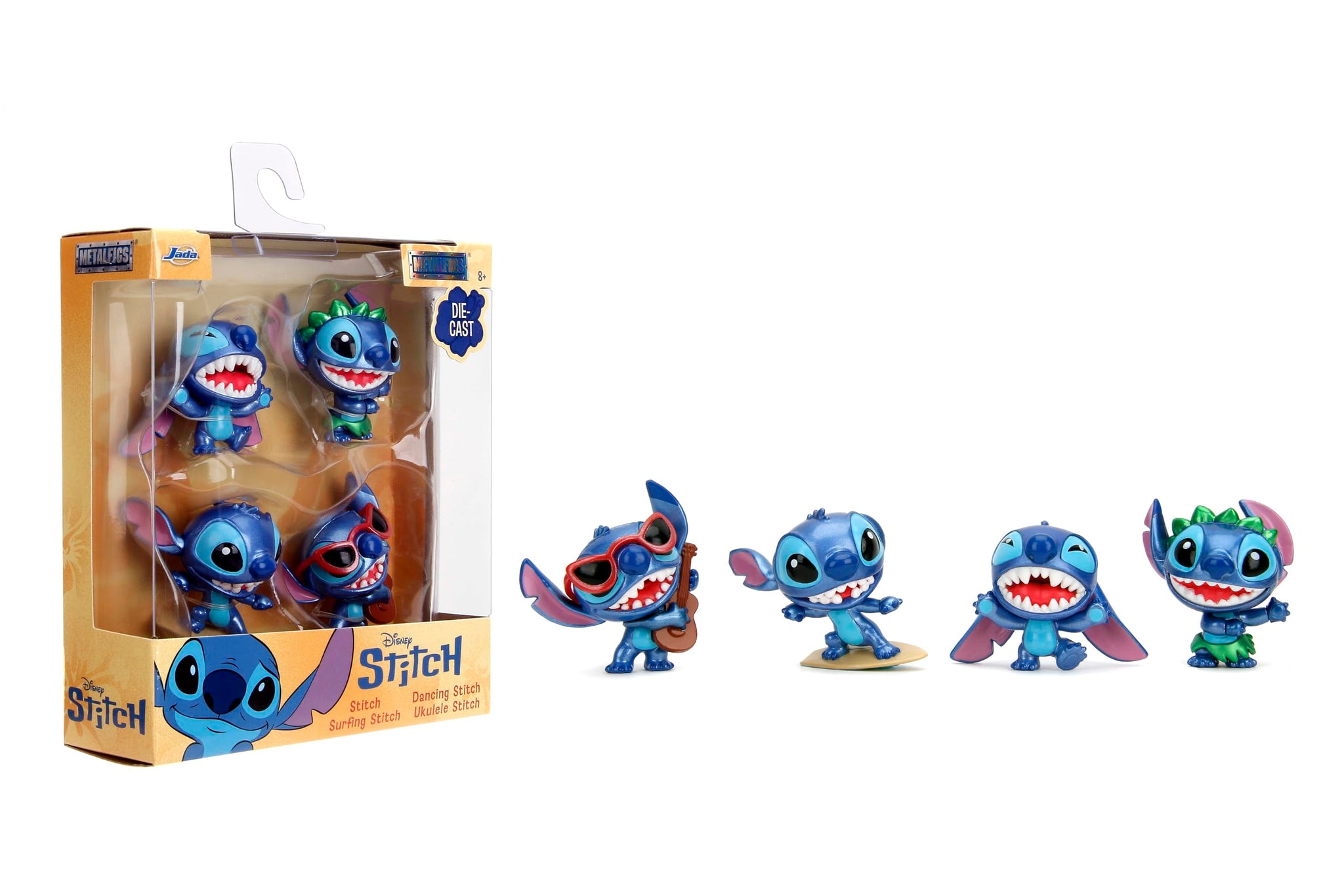 Jada Disney Stitch Metalfigs 4-Pack - Die-Cast Figures, 2.5" Scale ...