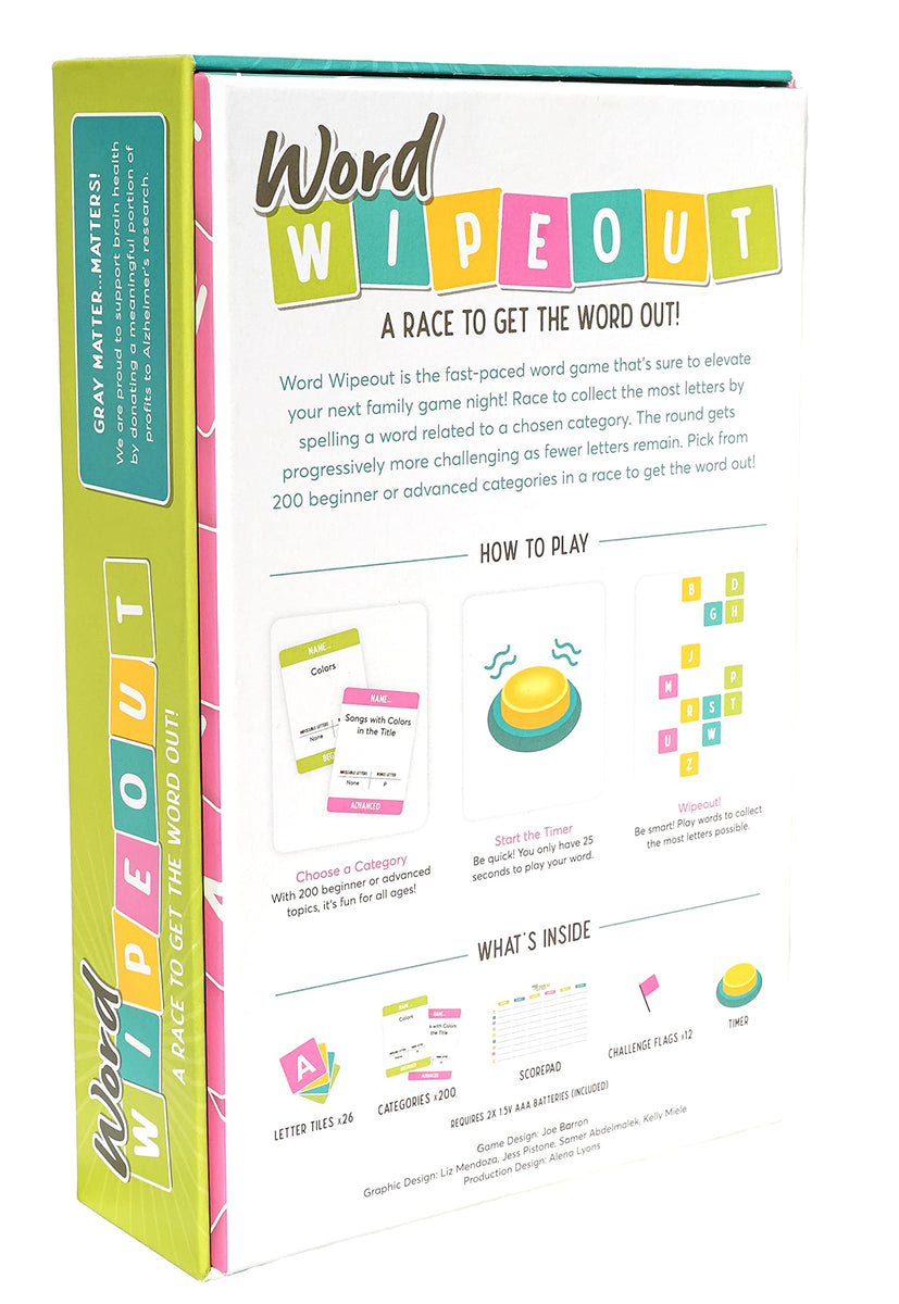 Word Wipeout Family Board Game for Ages 8 and up, from Asmodee – Spieda ...