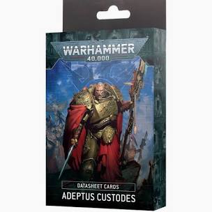 WH40K: Adeptus Custodes: Datasheet Cards – Spieda Games